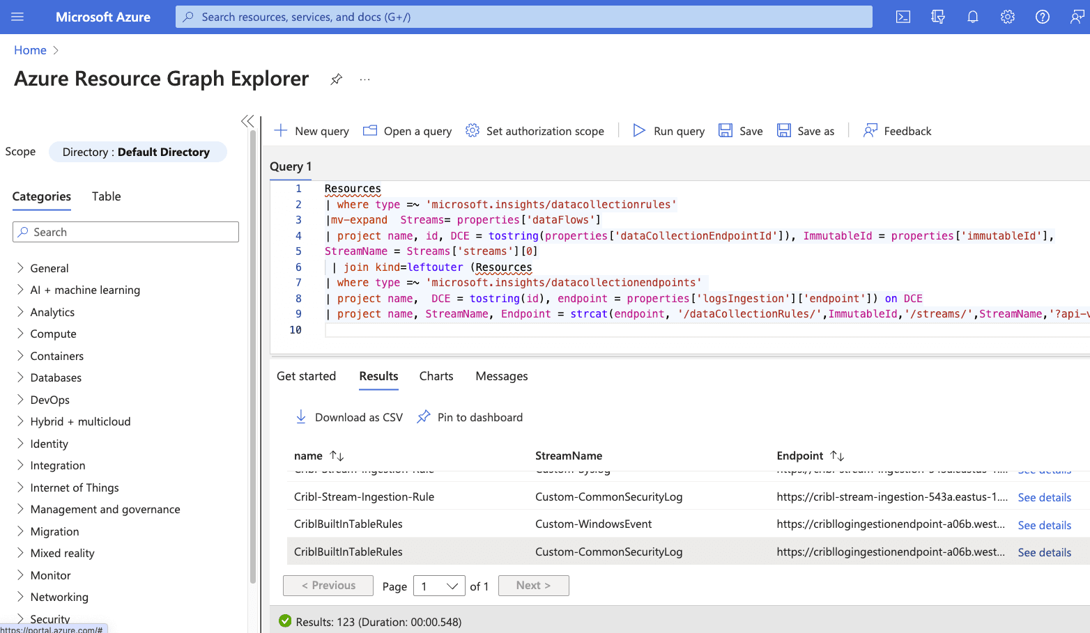Integrating Cribl Stream With The Built In Tables Of Microsoft Sentinel